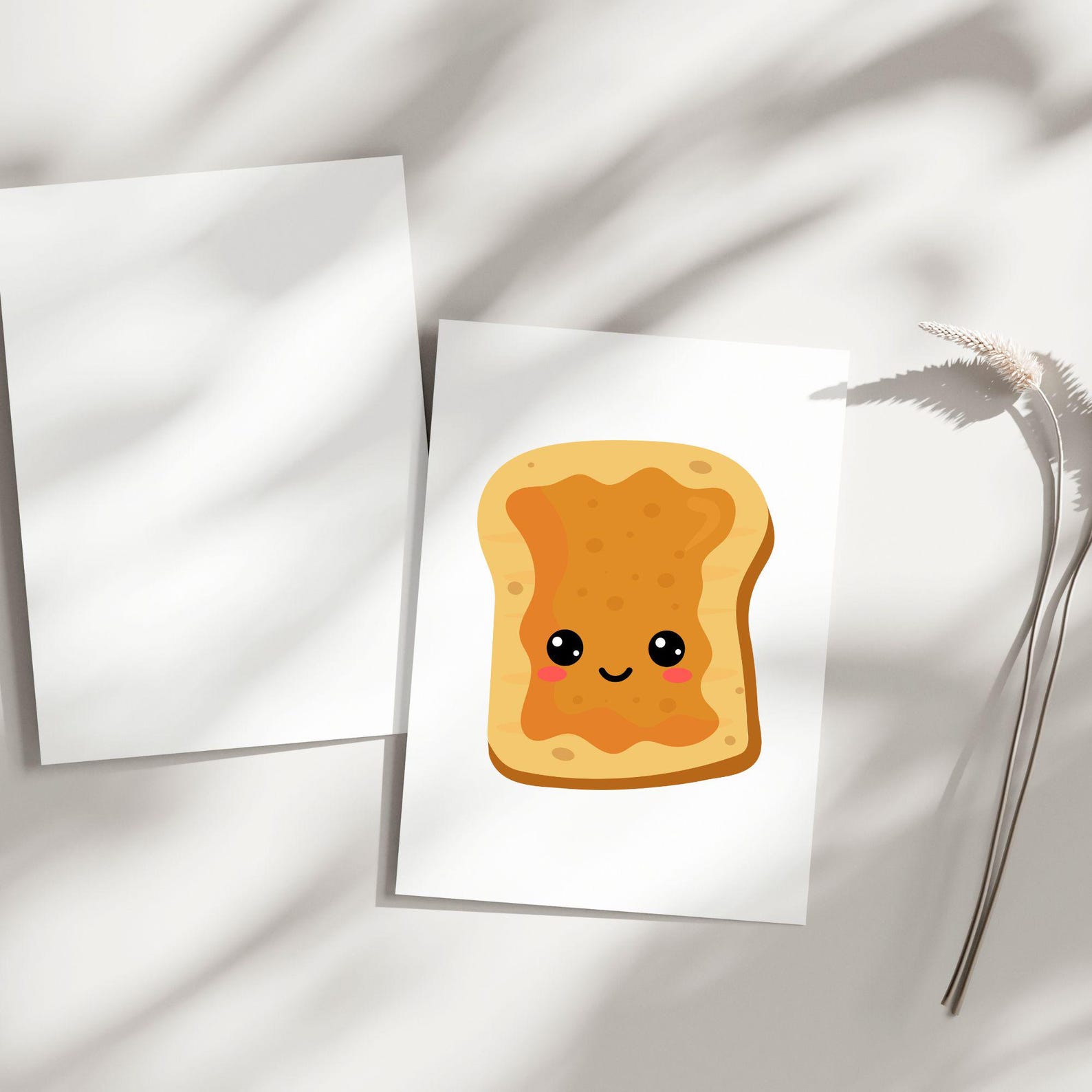 Kawaii Toast Clipart\ Cute and Colorful Bread Slice\ Graphics for DIY ...