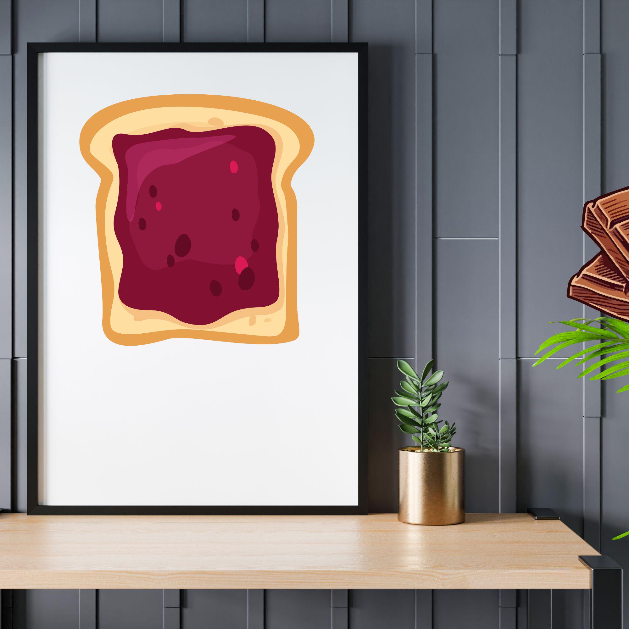 Kawaii Toast Clipart\ Cute and Colorful Bread Slice\ Graphics for DIY ...
