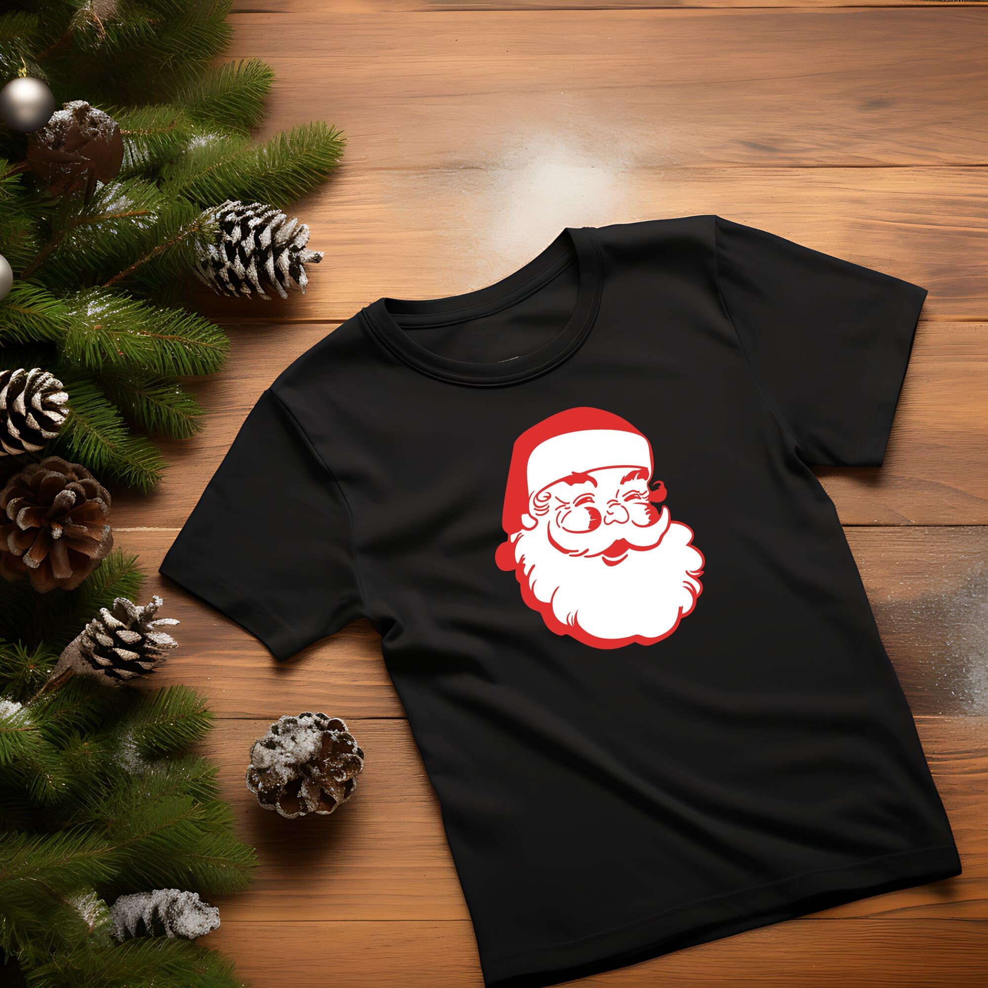 Santa Face Svg, Santa Head Svg, Santa Moustache and Beard, Santa Claus ...