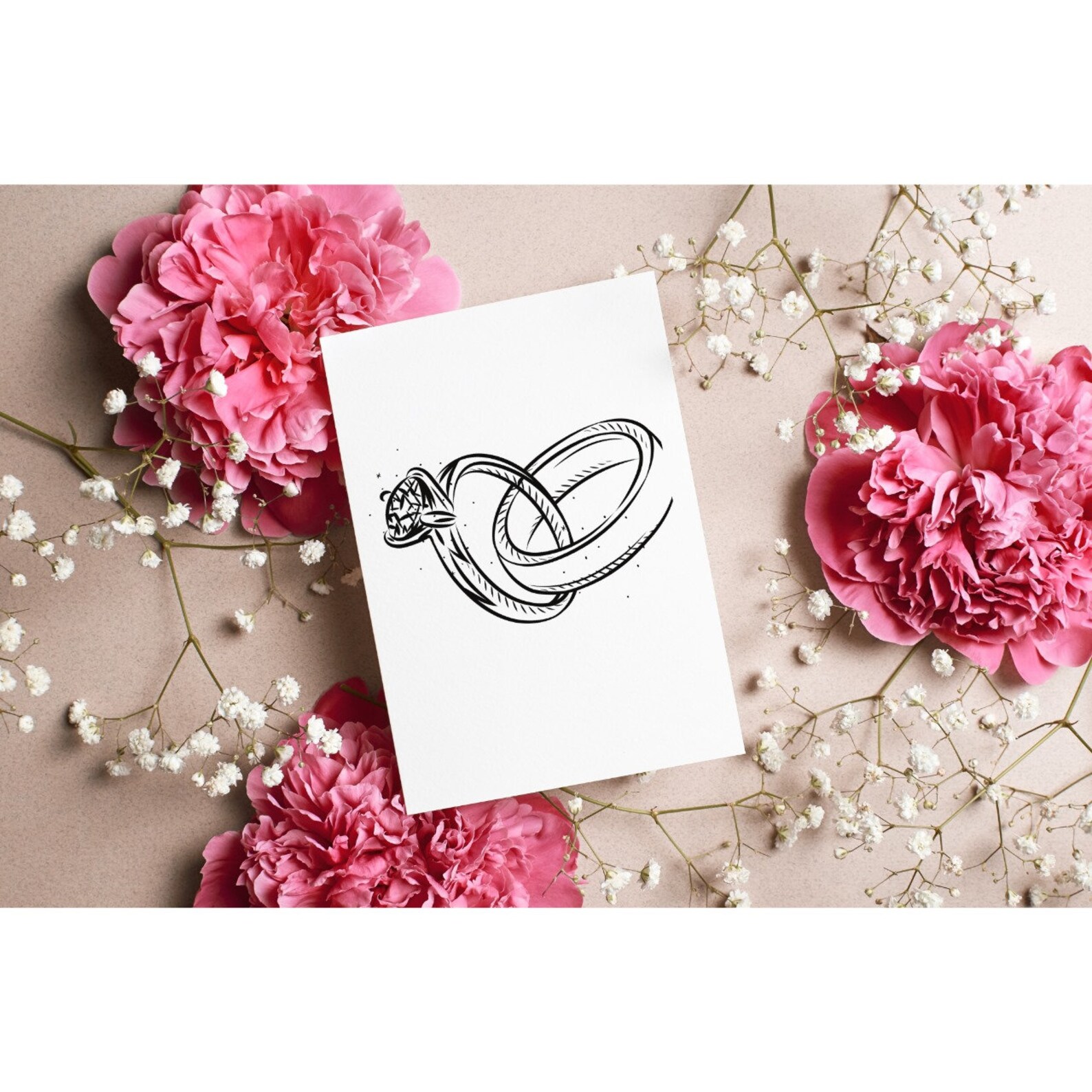 Marriage Rings Svg Bundle Ring Svg Wedding Svg Clipart Silhouette ...