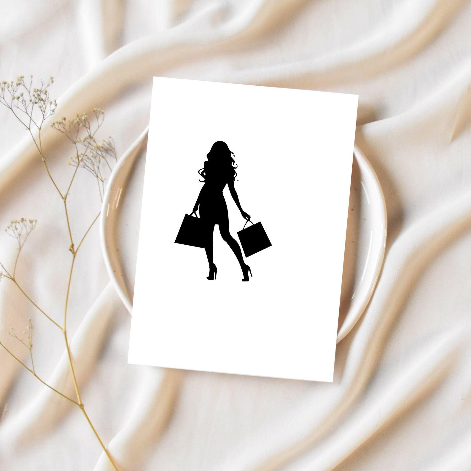 Shopping Girl SVG\ Shopping Girl SVG Bundle\ Shopping Girl Clipart ...