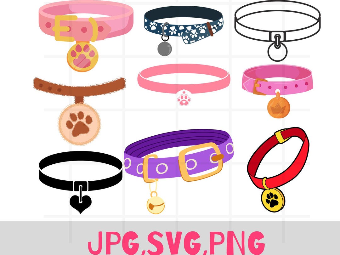 Dog Collar Svg File, Dog Chain Svg, Pet Collar Svg, Animal Svg, Tag ...