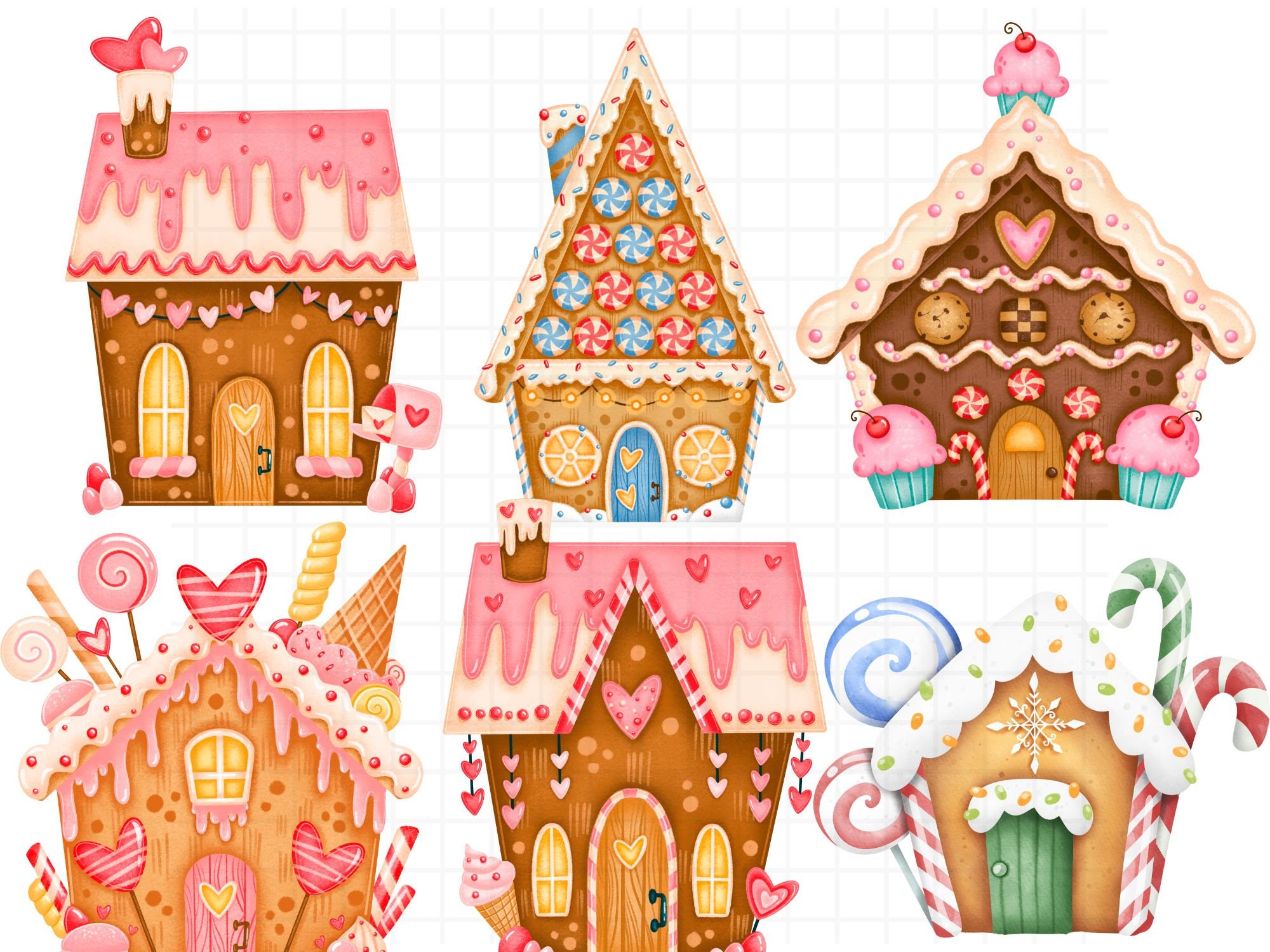 Gingerbread House Svg Candy Cane Svg Christmas Candy Svg Layered ...