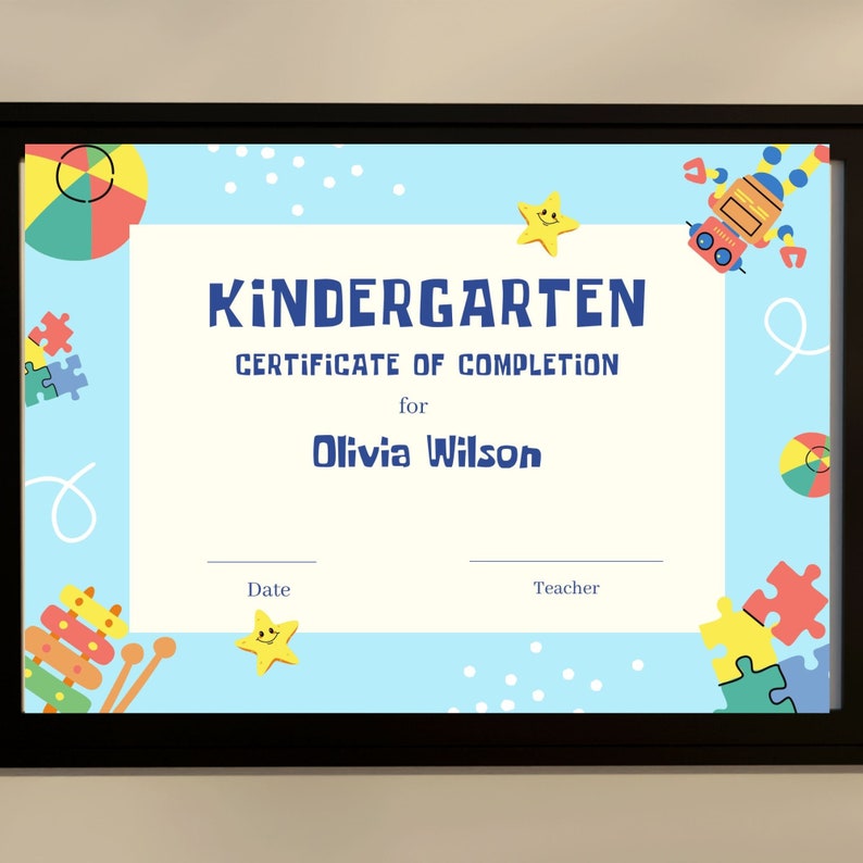 Editable Kindergarten Diploma, Kindergarten Graduation Diploma ...