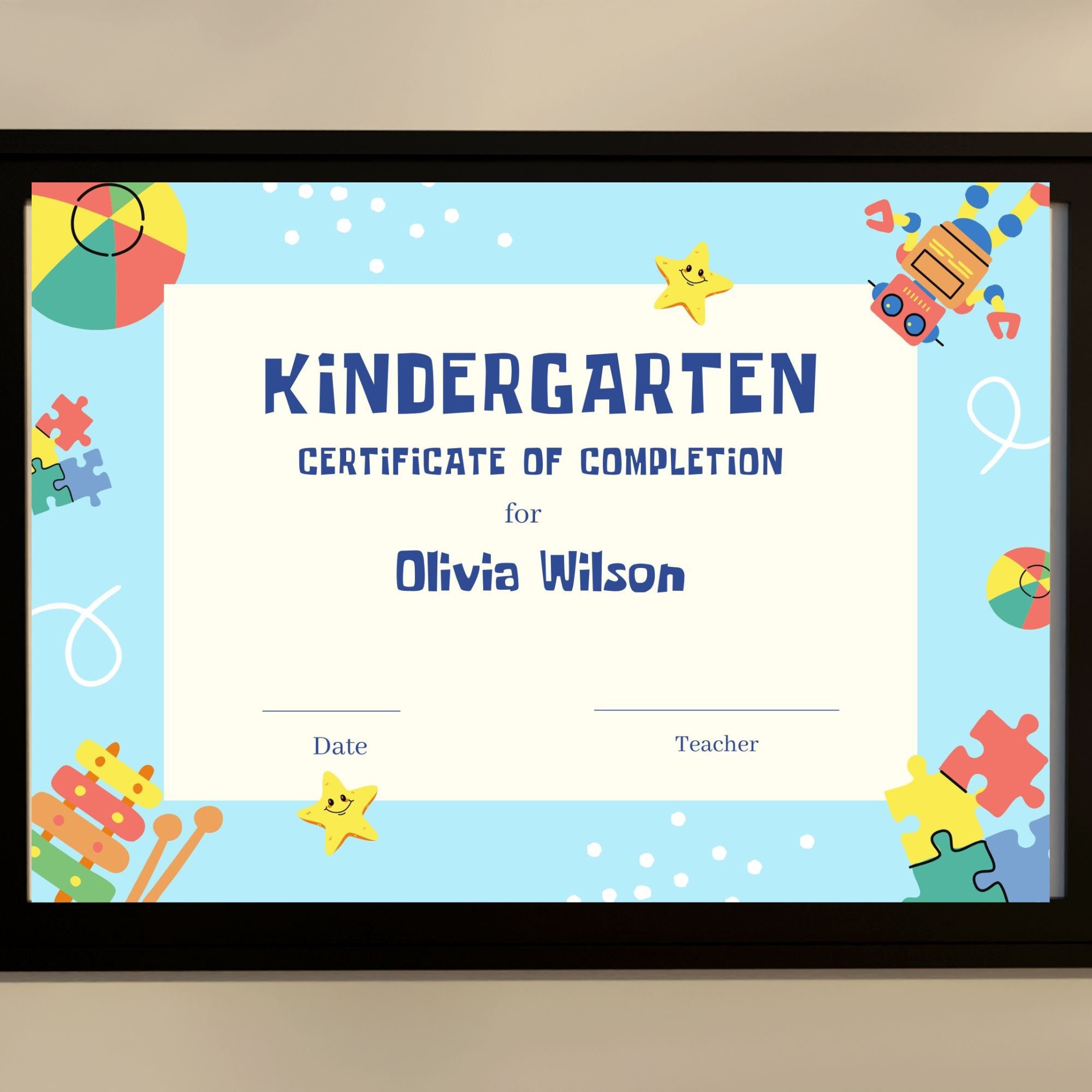 Editable Kindergarten Diploma, Kindergarten Graduation Diploma ...