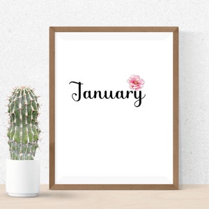 Months of the Year SVG Bundle\ Clipart Calendar\ SVG Calendar Months - Etsy