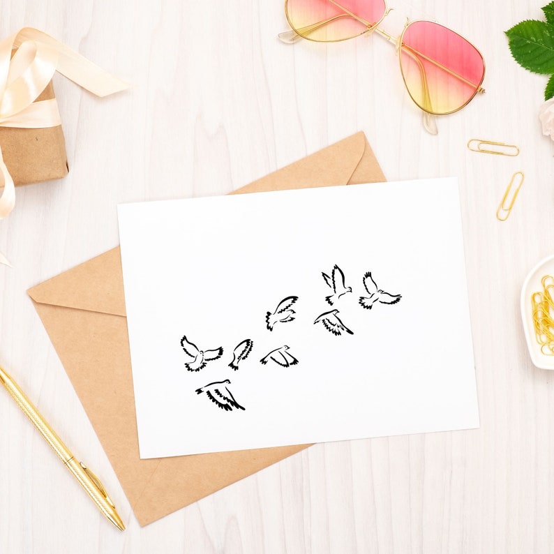 Flying Birds SVG Bundle\ Flying Bird Svg\ Flock of Flying Birds Svg ...
