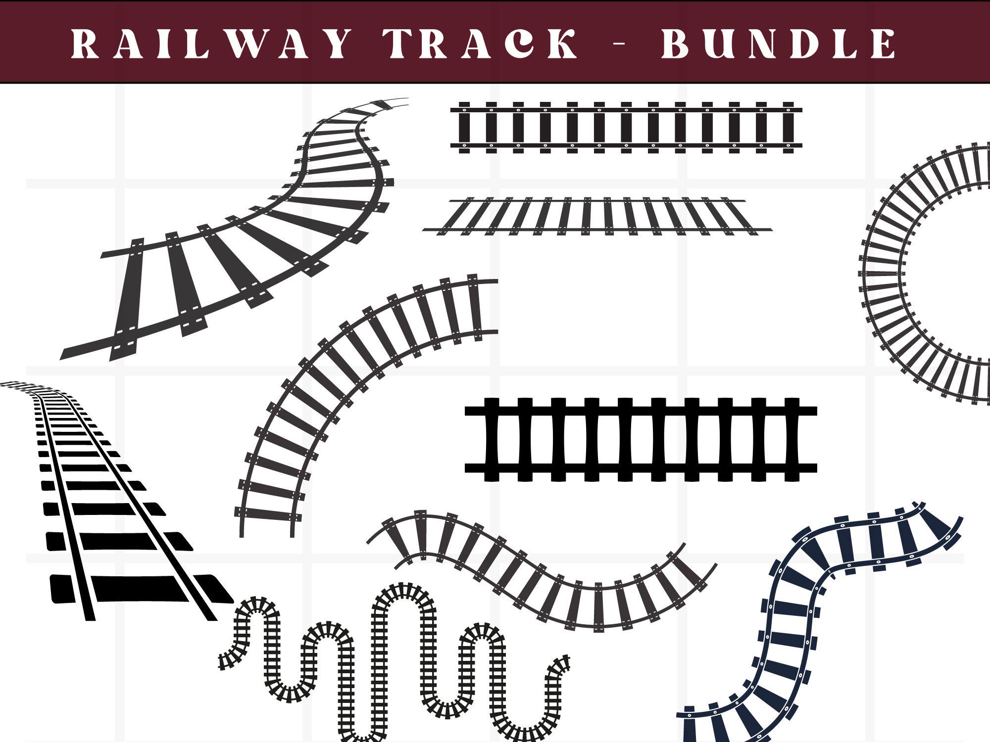 Train Tracks Svg, Svg Files for Cricut, Transportation SVG, Train ...