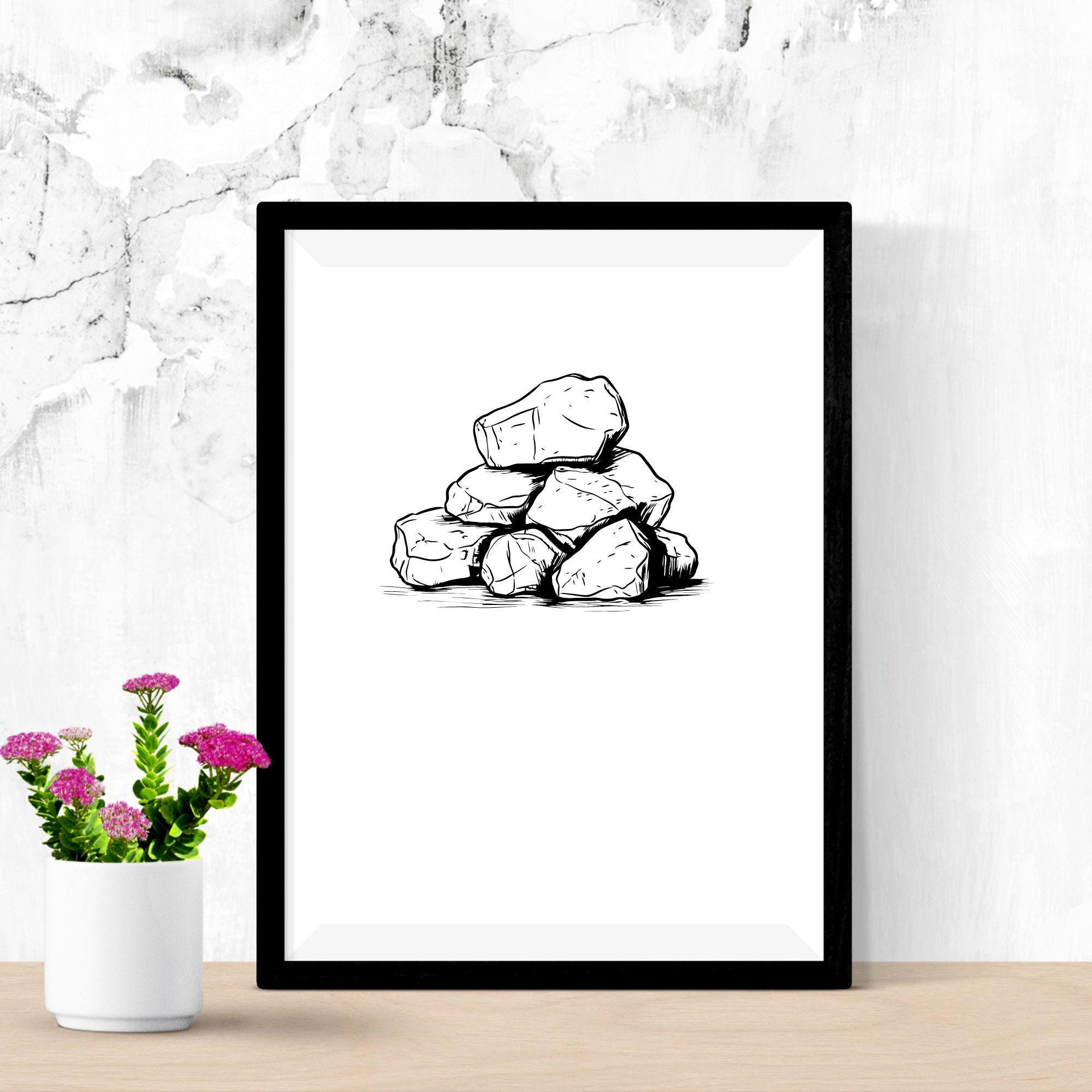 Pile of Pebbles Stone Gravel Smooth River Rocks Stack Display Heap Png ...