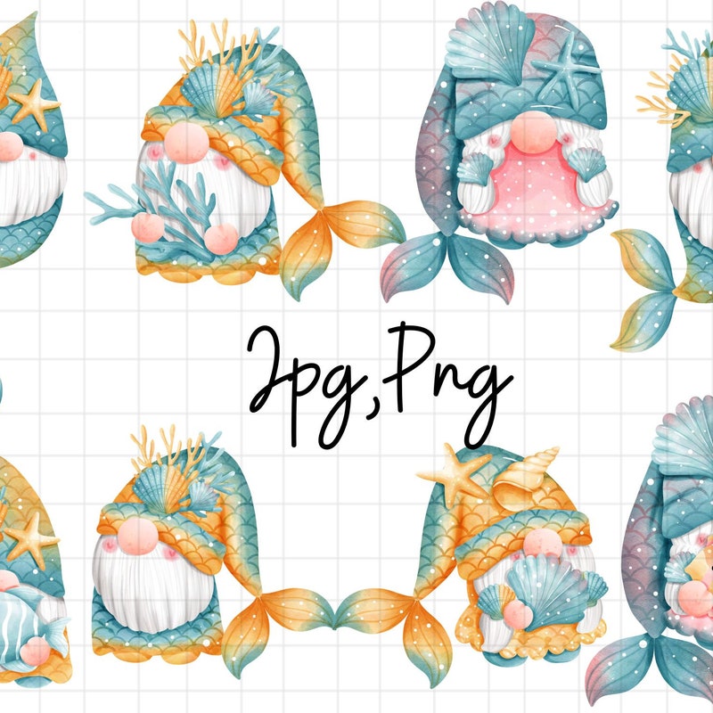 Mermaid Gnomes - Etsy