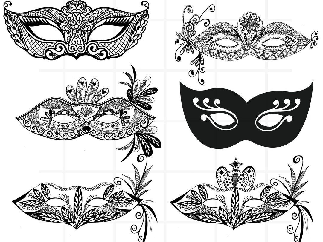 Exquisite Masquerade SVG Mask Bundle for Cricut, Woodworking, Canvas ...