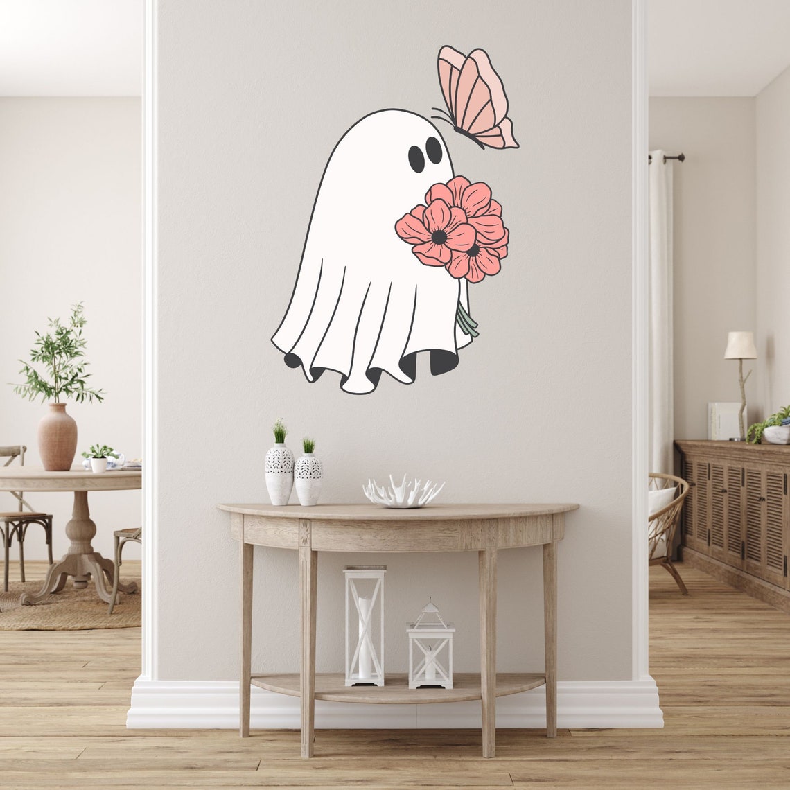 SPOOKY DAISY GHOST Svg Cute Halloween Ghost Svg Halloween - Etsy