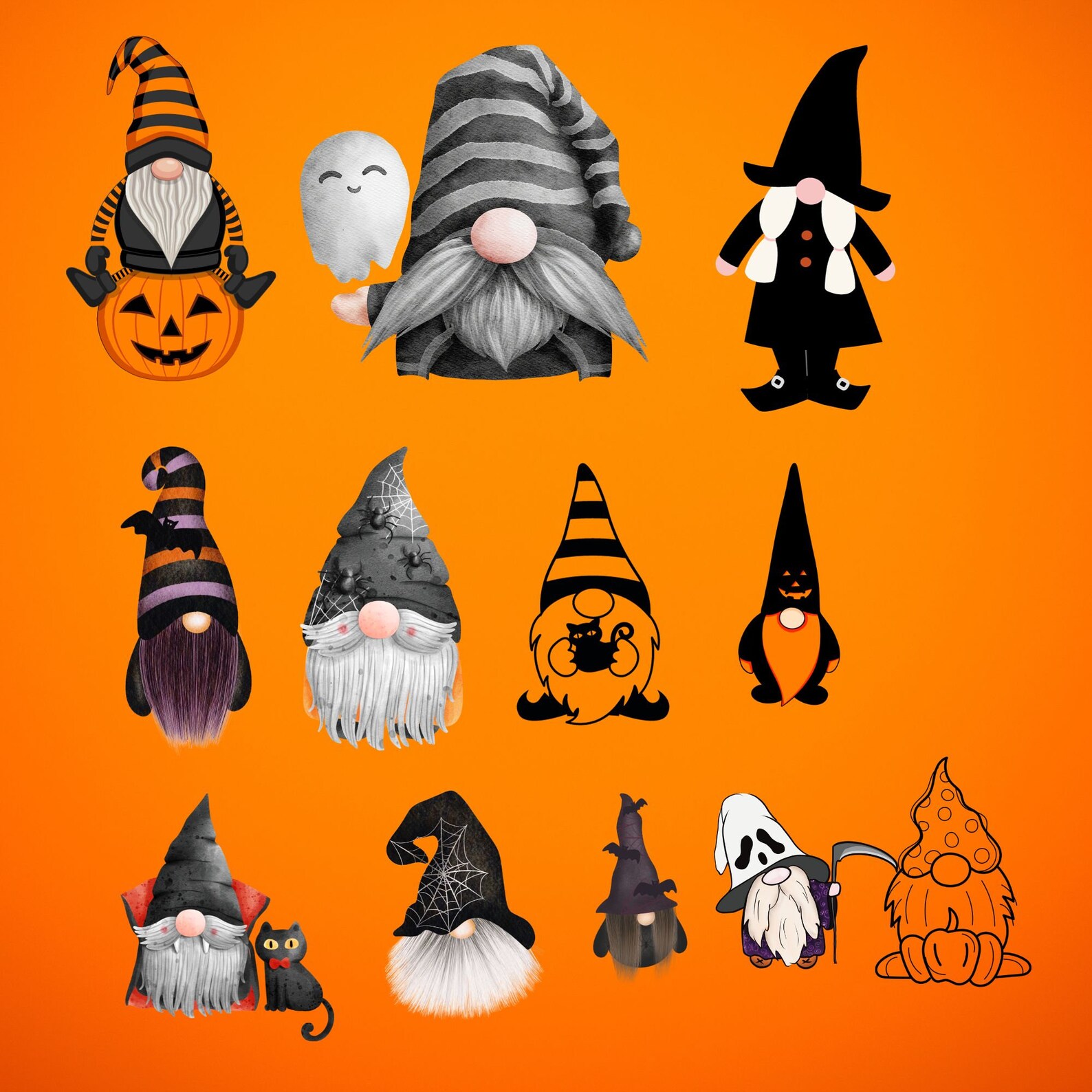 Halloween Sng\ Halloween Gnome Svg\ Halloween Pumpkin Svg\ Gnome Svg ...