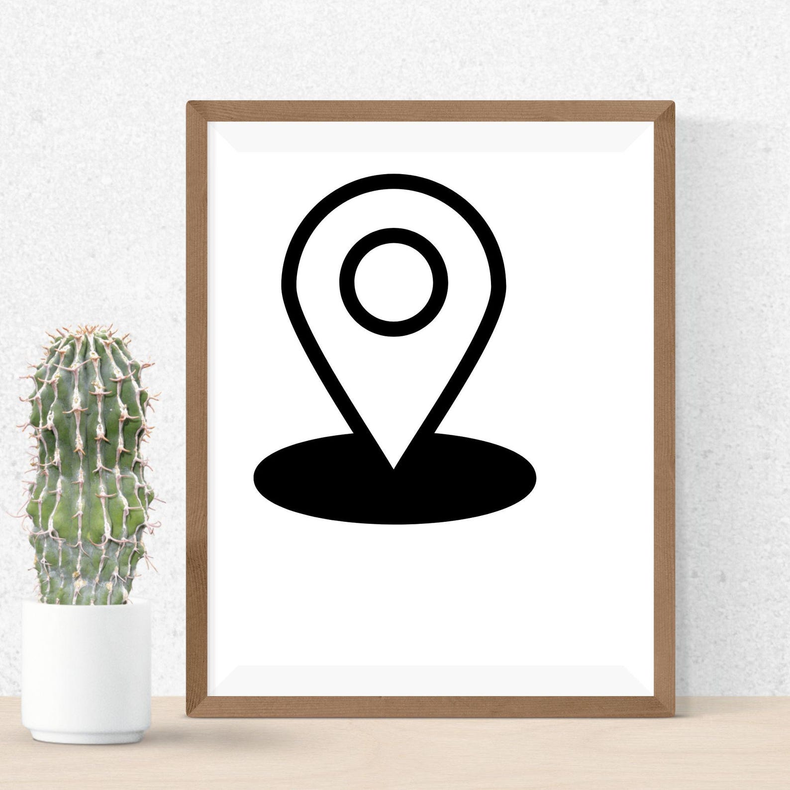 Location Pin Svg\ Digital Download\ Map Pin Svg\ Silhouette\ Map Marker ...
