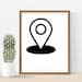 Location Pin Svg\ Digital Download\ Map Pin Svg\ Silhouette\ Map Marker ...