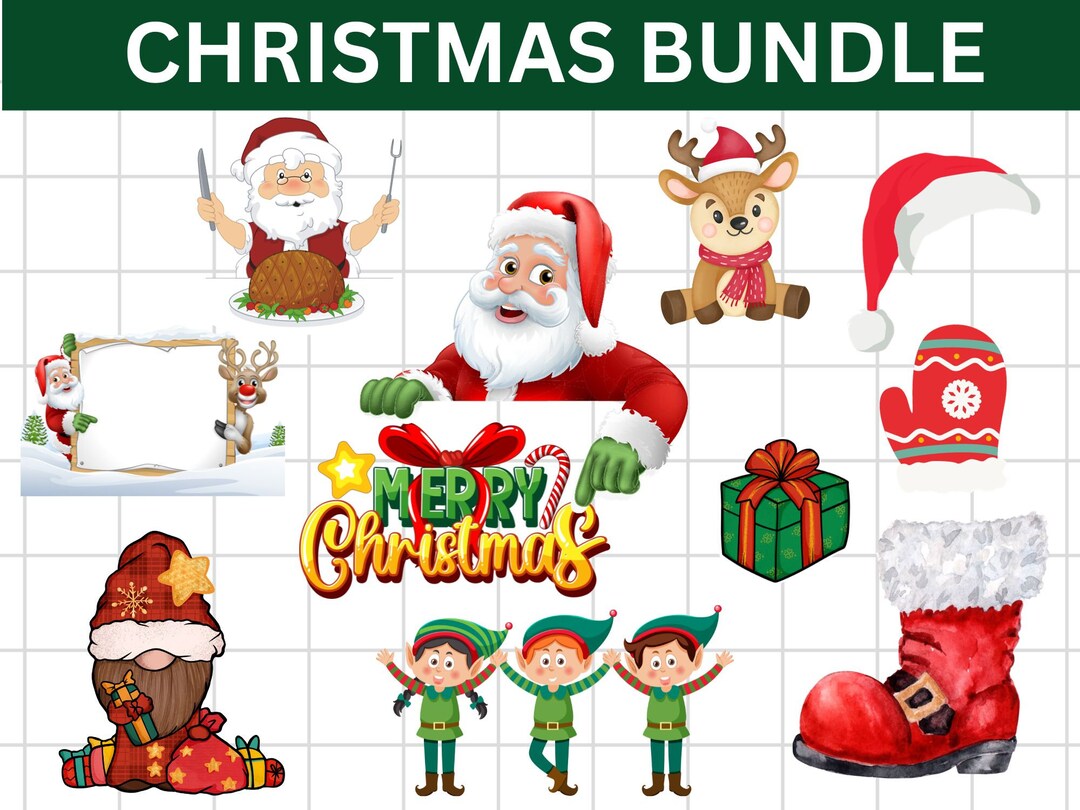 Christmas SVG, Christmas Clipart, Svg Files, Santa SVG, Christmas Cut ...