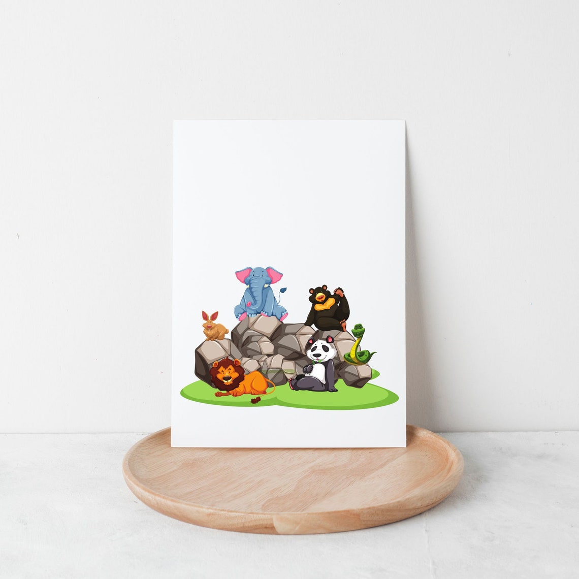 Safari Animals SVG Safari Svg Watercolor Safari Animals Clipart Cute ...