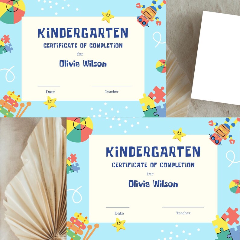 Editable Kindergarten Diploma, Kindergarten Graduation Diploma ...