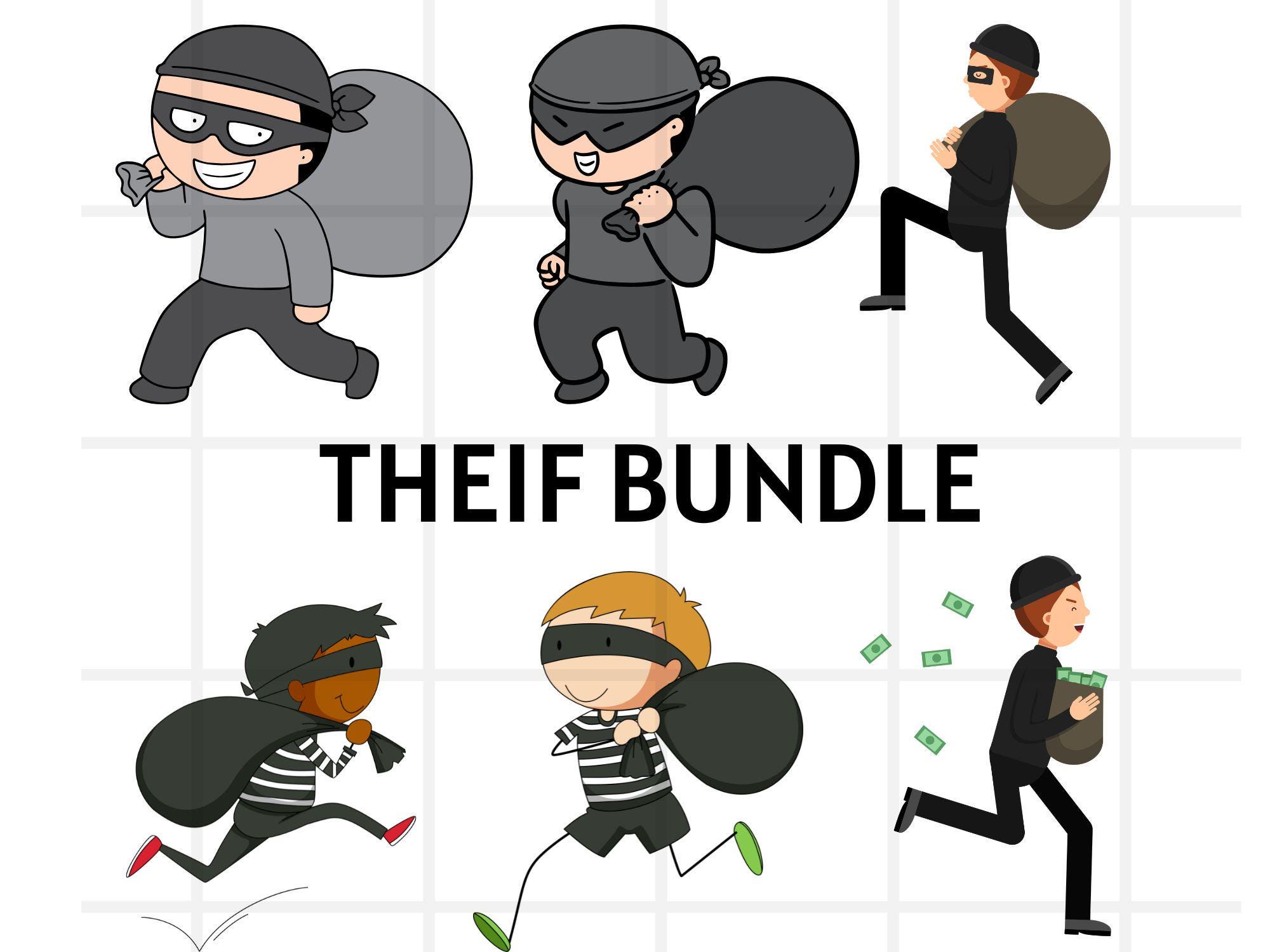 Thief Svg\thief Png\ Digital Download\ Outline Svg\ Thief Outline Svg ...
