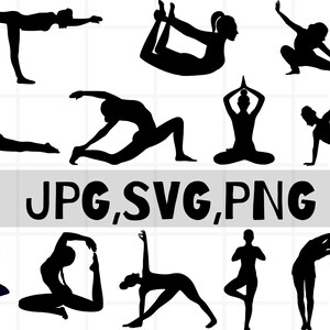 Yoga SVG/ Mediation Svg/ Practice Svg/ Yoga Pose Svg/ Fitness Svg ...