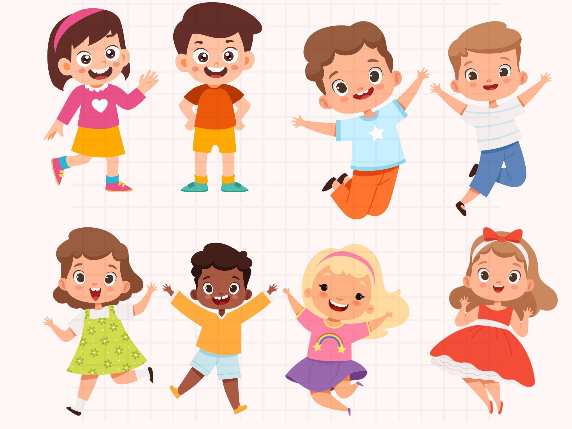 Kids SVG\ Kids Clipart\ Children Clipart\ Kids PNG\ Boy and Girl ...
