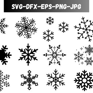 Snowflake SVG Bundle, Snowflakes for Digital Download, Winter SVG ...