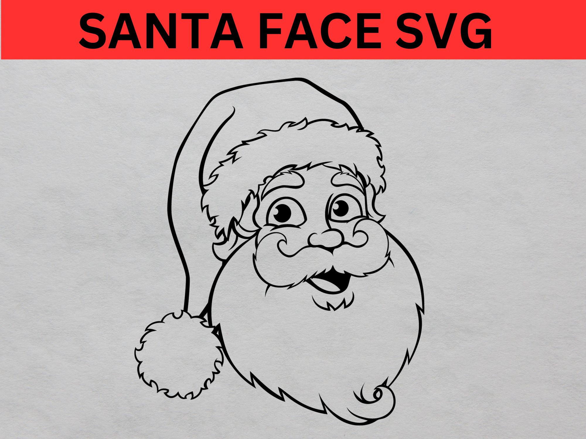 Santa Face Svg, Santa Face Png, Santa Claus Svg, Cool Santa Claus Svg ...