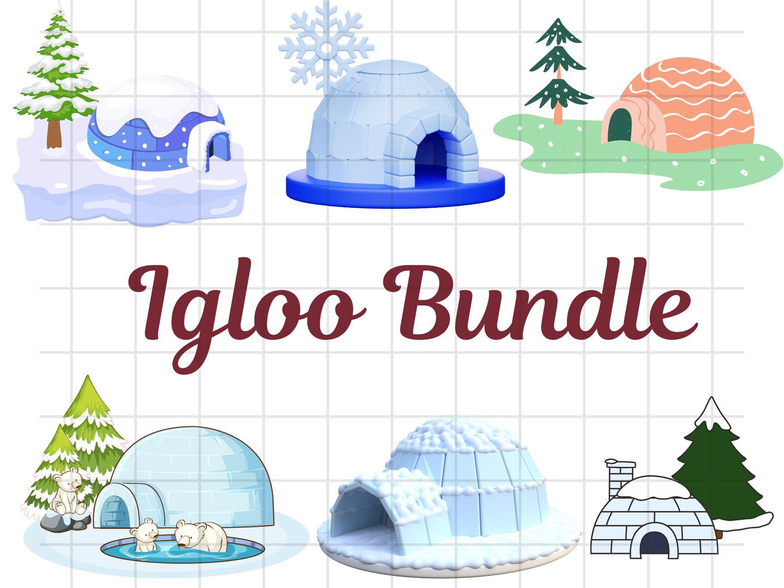 Igloo Svg\ Arctic Svg\ Ice Hut Svg\ Winter Svg\ Igloo\ Igloo Png\ Igloo Clipart\ Igloo Files - Etsy