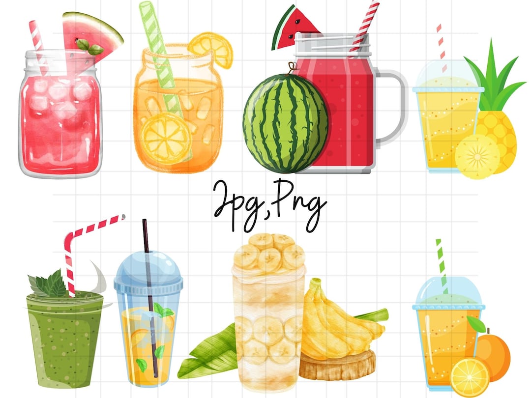 Cocktail Clipart\ Watercolor Signature Drink Menu\ Daiquiri PNG ...