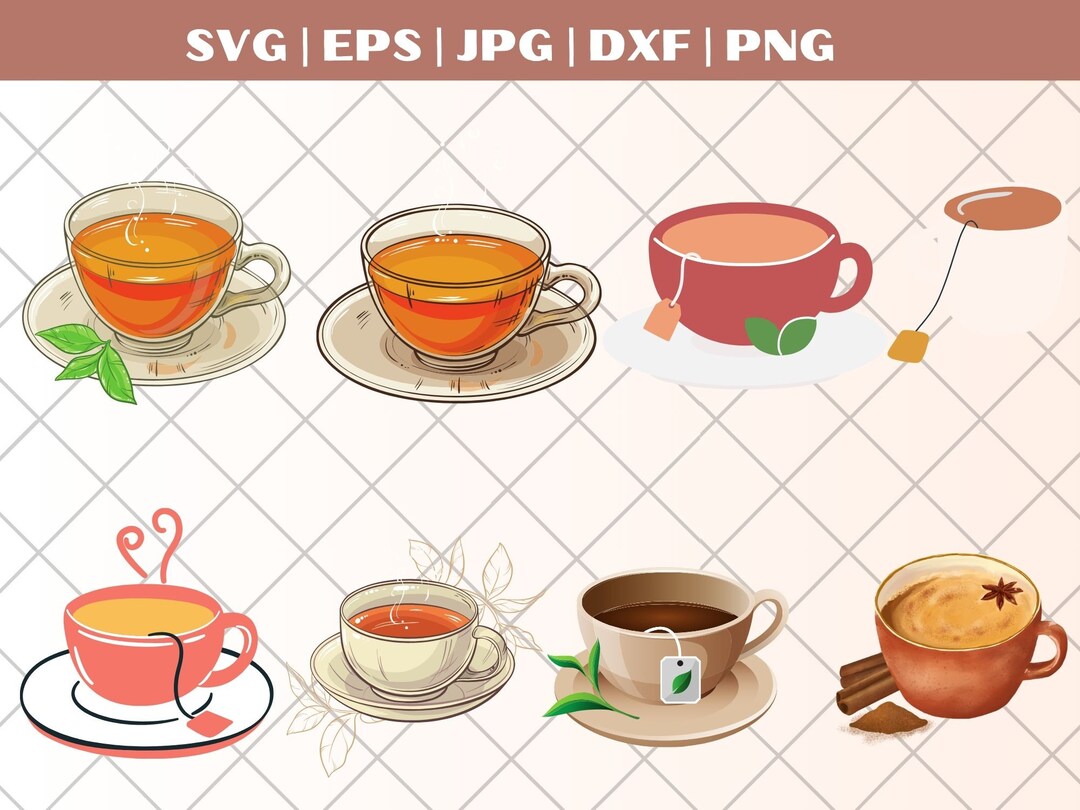 Tea Lovers SVG Bundle, Tea Cup Svg, Morning Tea Svg by Oxee, Tea Quotes ...
