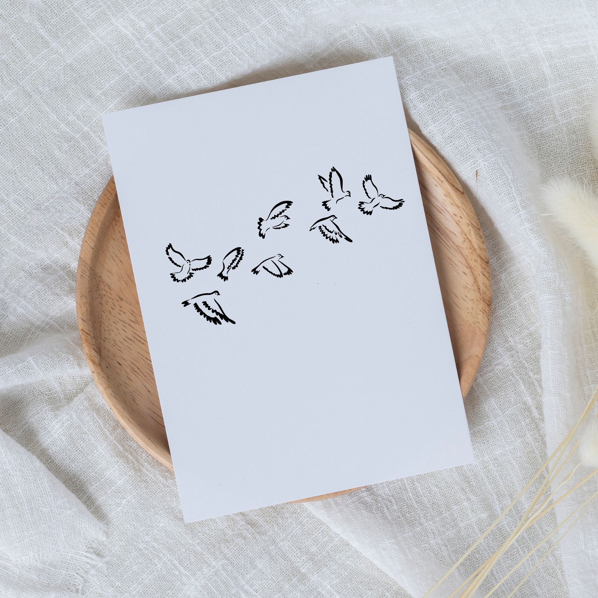 Flying Birds SVG Bundle\ Flying Bird Svg\ Flock of Flying Birds Svg ...