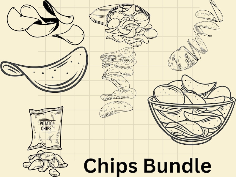 Chips Svg\ Potato Chips\ Cricut Potato\ Chips Svg Cut File Potato Chips ...