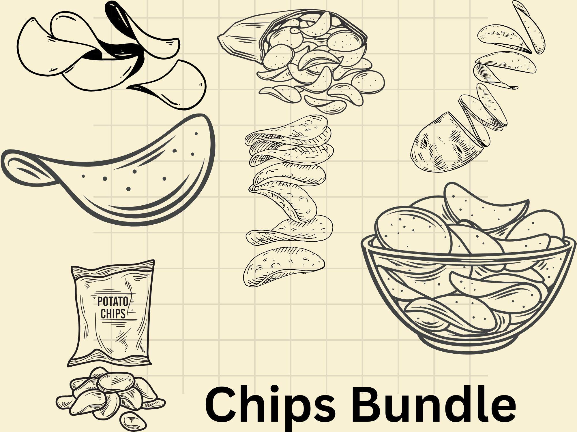 Chips Svg\ Potato Chips\ Cricut Potato\ Chips Svg Cut File Potato Chips ...