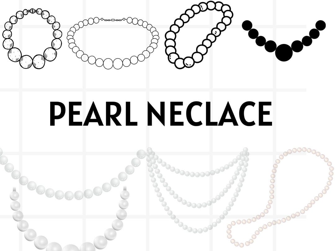 Pearl Necklace Svg\ Pearl Necklace Cricut\ Pearl Necklace Svg\ Bundle ...