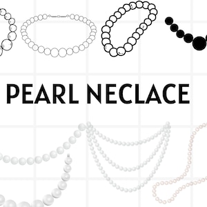 Pearl Necklace Svg\ Pearl Necklace Cricut\ Pearl Necklace Svg\ Bundle ...
