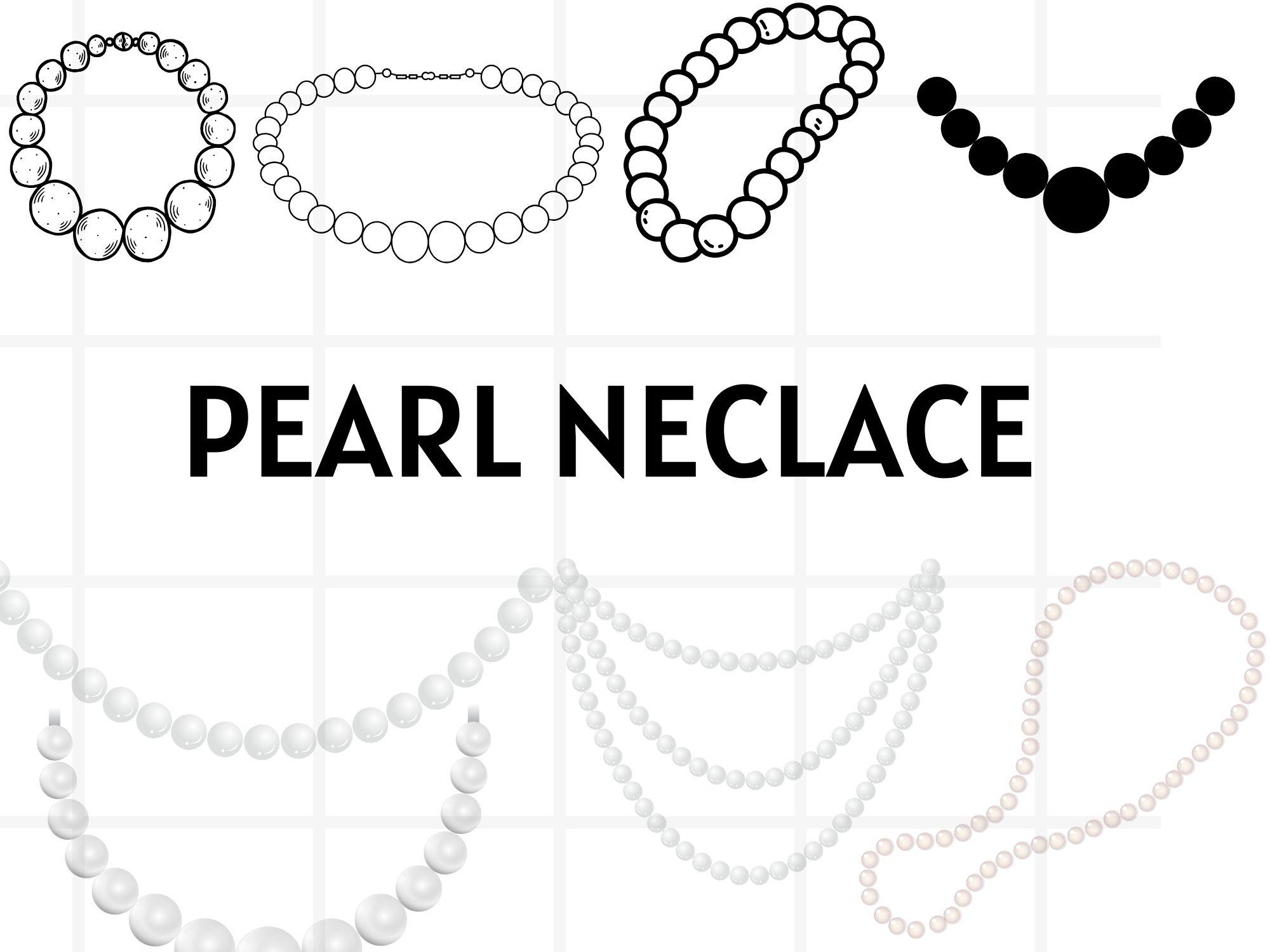 Pearl Necklace Svg\ Pearl Necklace Cricut\ Pearl Necklace Svg\ Bundle ...