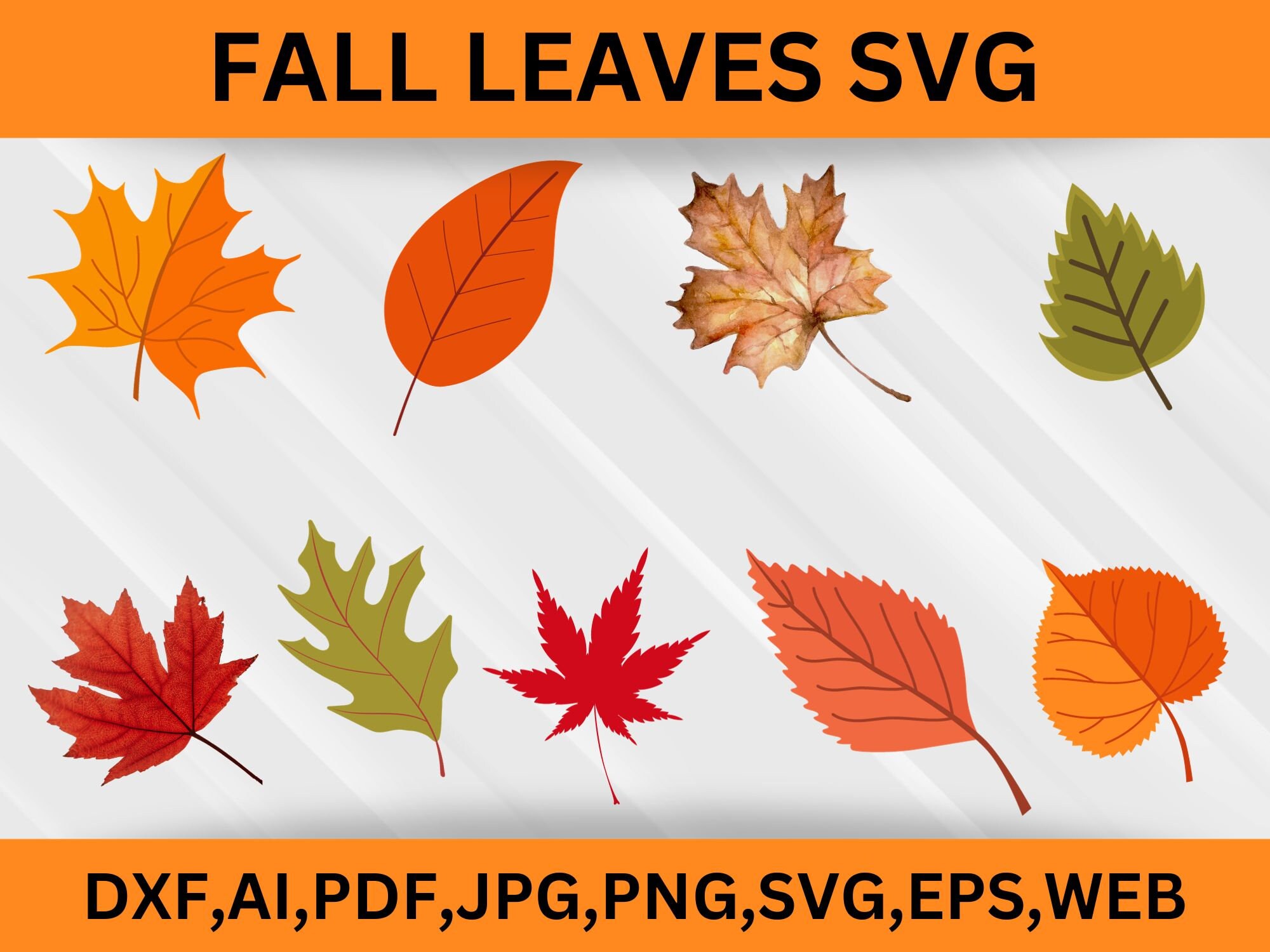 Fall Leaves Svg, Fall Leaves Clipart, Fall Png, Fall Leaf Svg Bundle ...