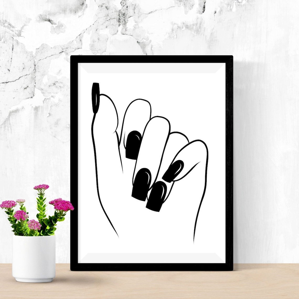 Nail Art SVG Bundle Girl Hand Svg Nail Art Cut File Nail Tech Svg Nail ...