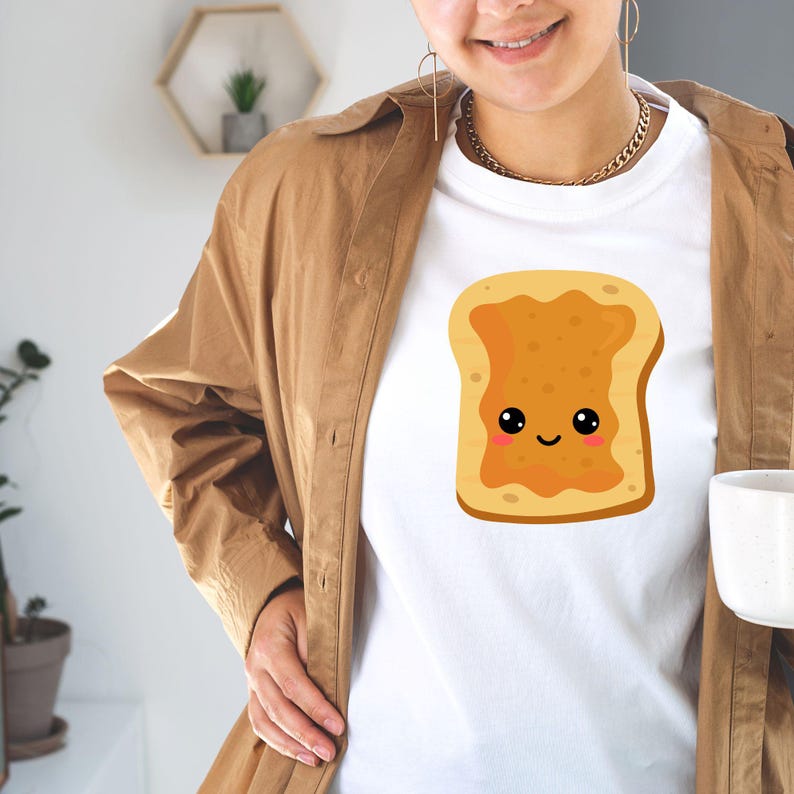 Kawaii Toast Clipart\ Cute and Colorful Bread Slice\ Graphics for DIY ...