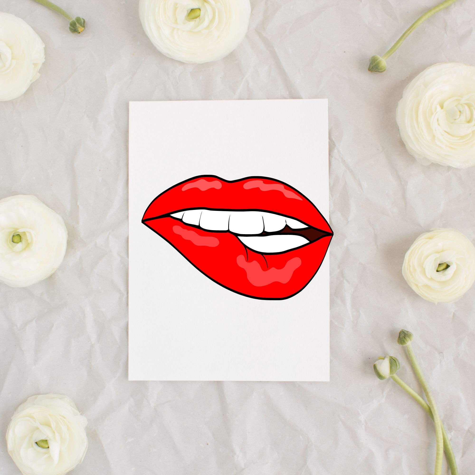 Lips SVG\ Kiss SVG\ Lips Print Svg\ Red Lips Svg\ Dripping Lips Svg ...