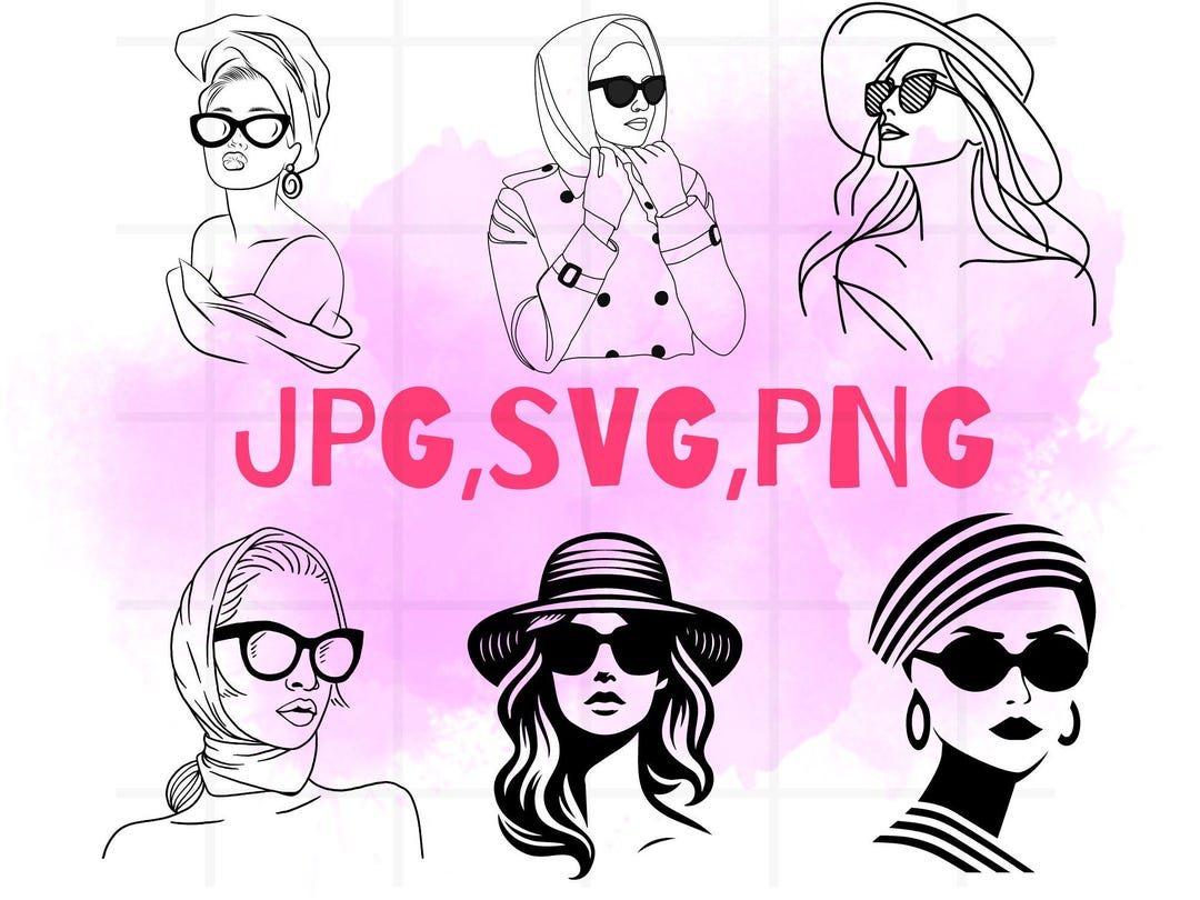 Fashion Lady Svg\ Evening Dress Svg\ Fashion Clipart\ Fashion Girl Cut ...