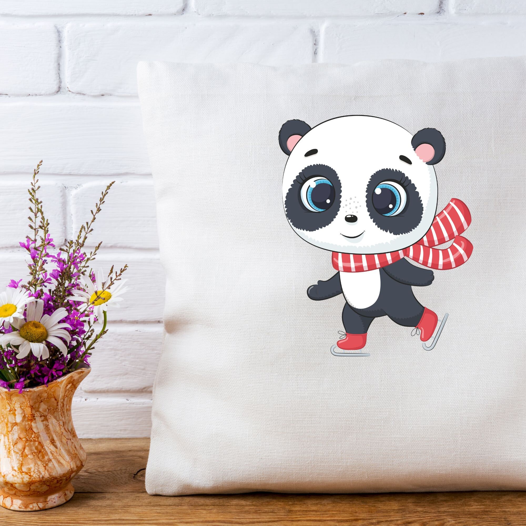 Christmas Panda Clipart Panda Bear Clipart Holiday Panda Clipart ...