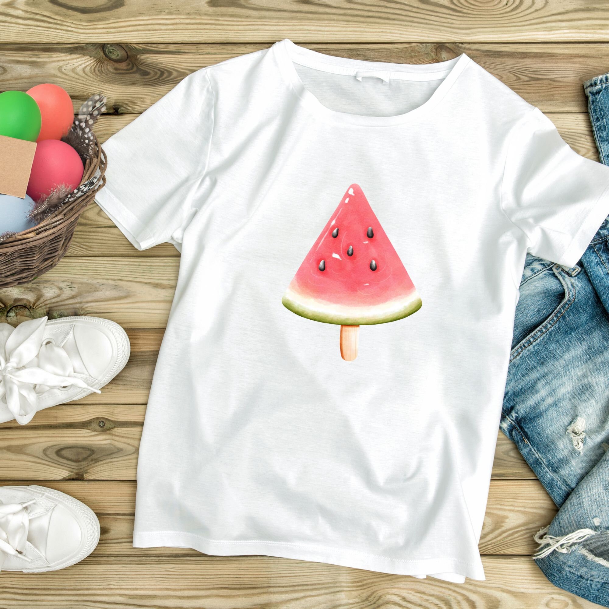 Watercolor Watermelon Clipart Watermelon Slices & Popsicle Clip Art ...