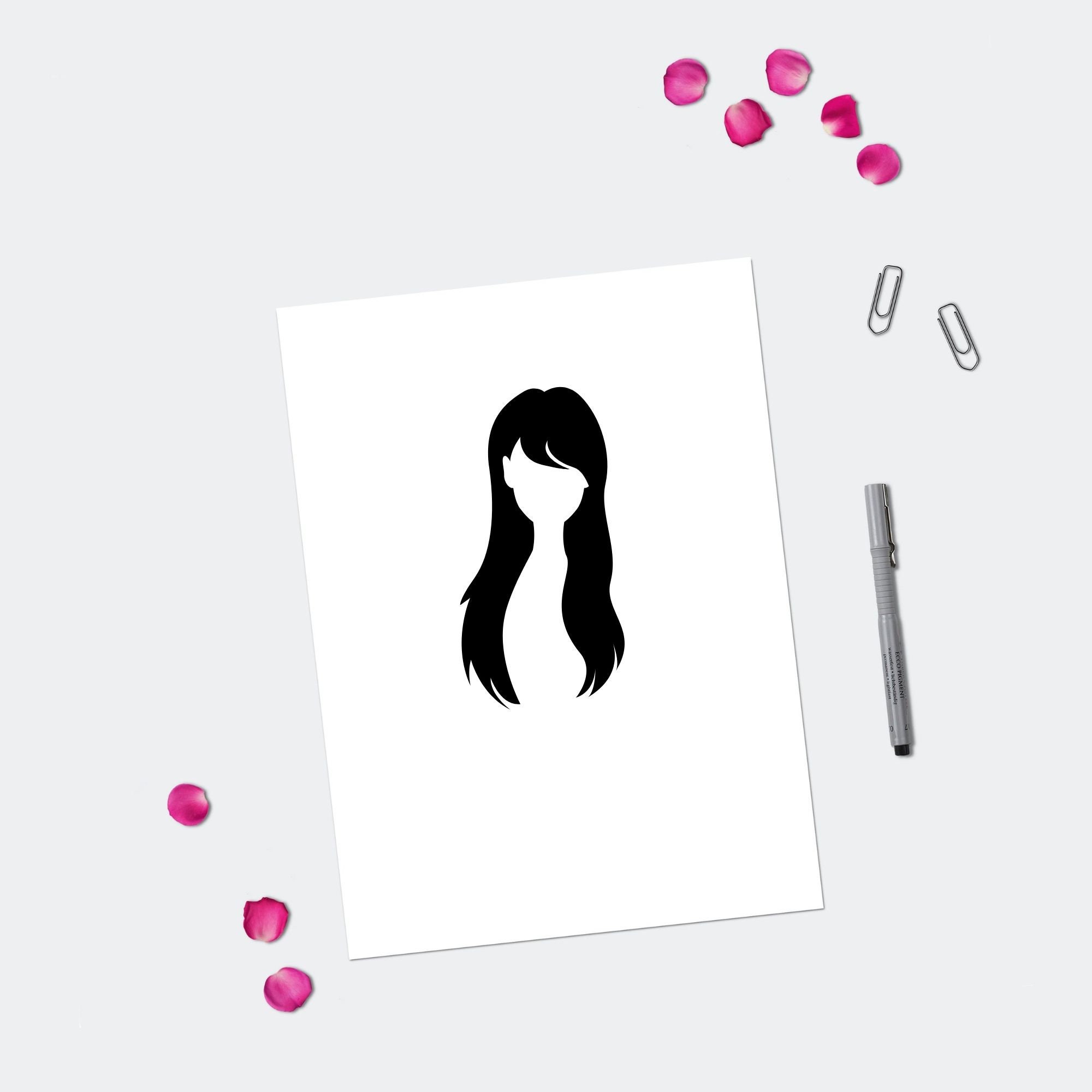 Hairstyle Clipart Collection\ All Types of Hair\ Long Hair\ Short Hair ...