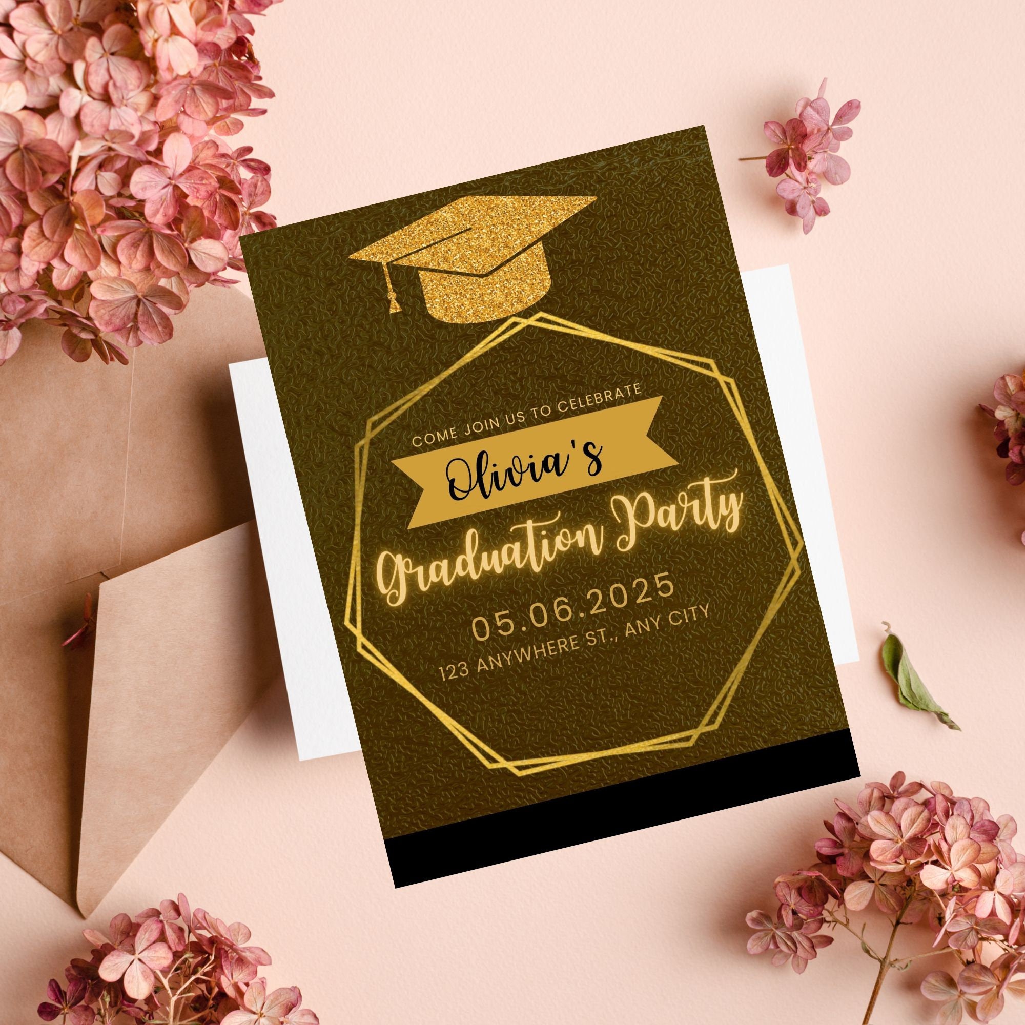 Graduation Party Invitation, Graduation & Birthday Invitation ...