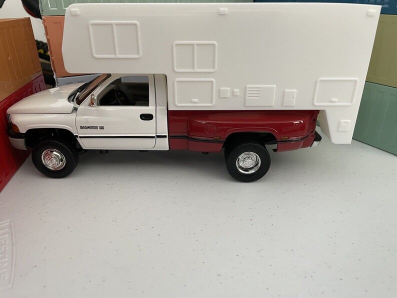 3D Print Bed Trailer Camper Shell for 1/18 Anson Chevrolet Silverado ...