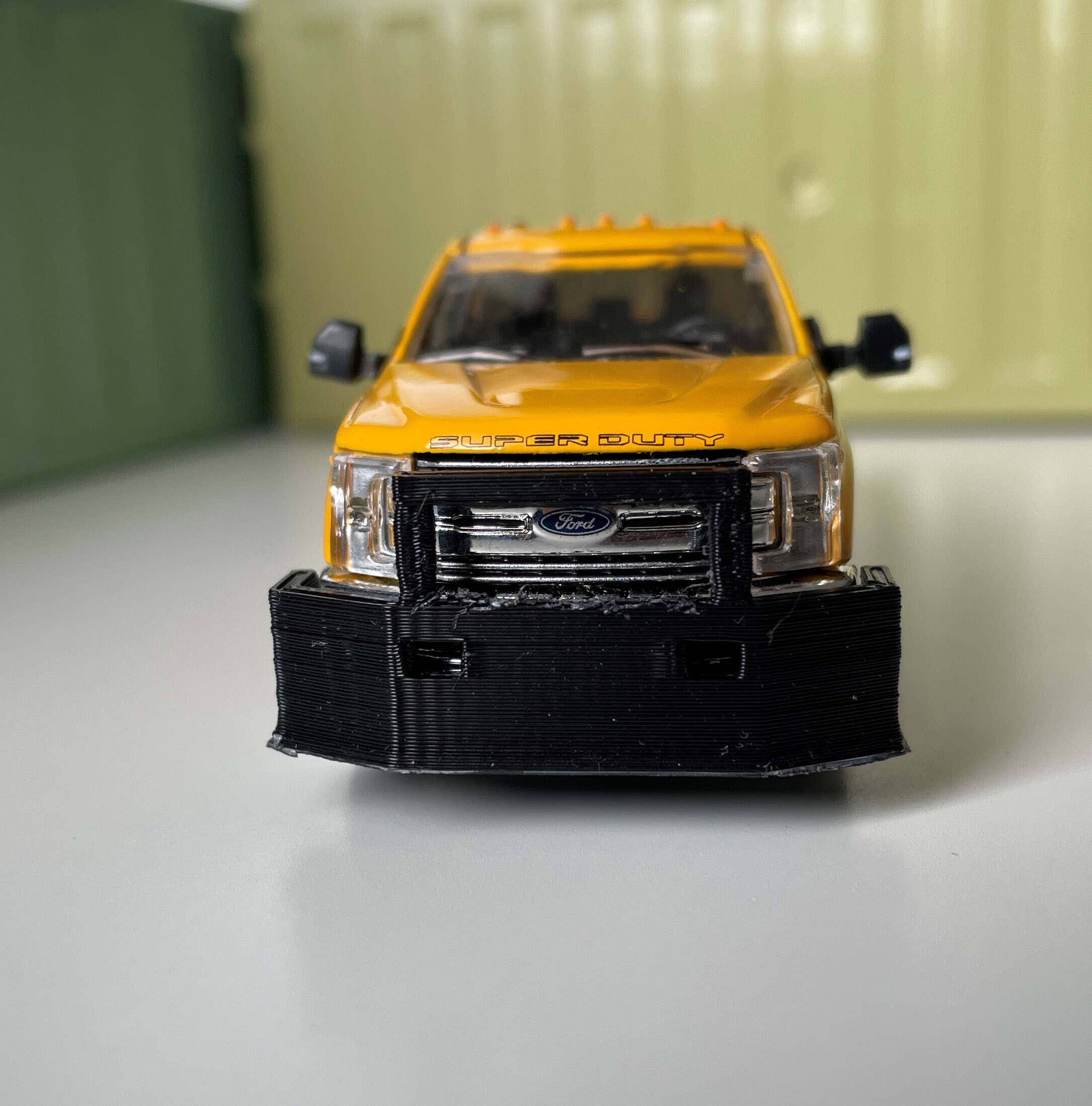 2X 3D Printed Add-on Push Grill Bumper for 1/64 Greenlight 2019 Ford ...