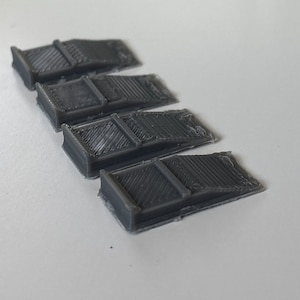 3D Printed Automotive Ramps 1:64 (set of 2 = 4 Total Pieces)) Grey or ...