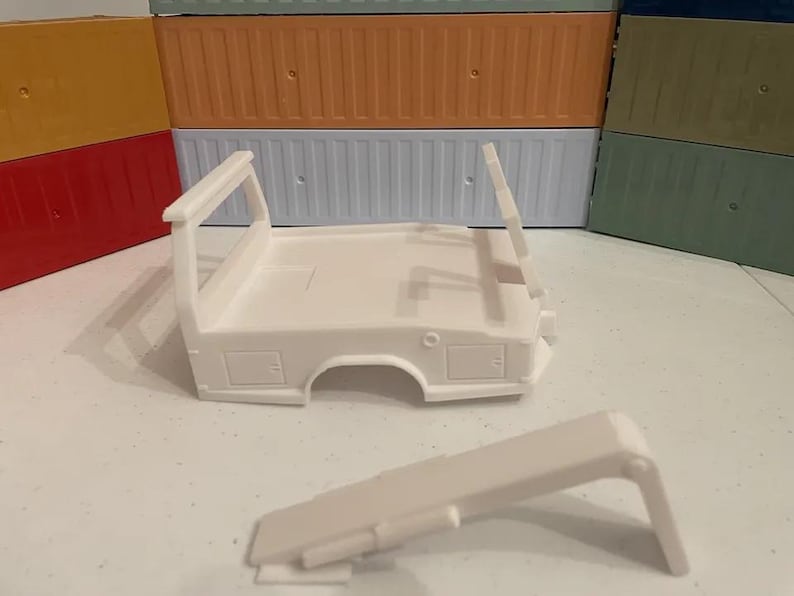 3D Print Tow Wrecker Bed Convert for 1/18 Anson Dodge Ram 3500 Dually ...
