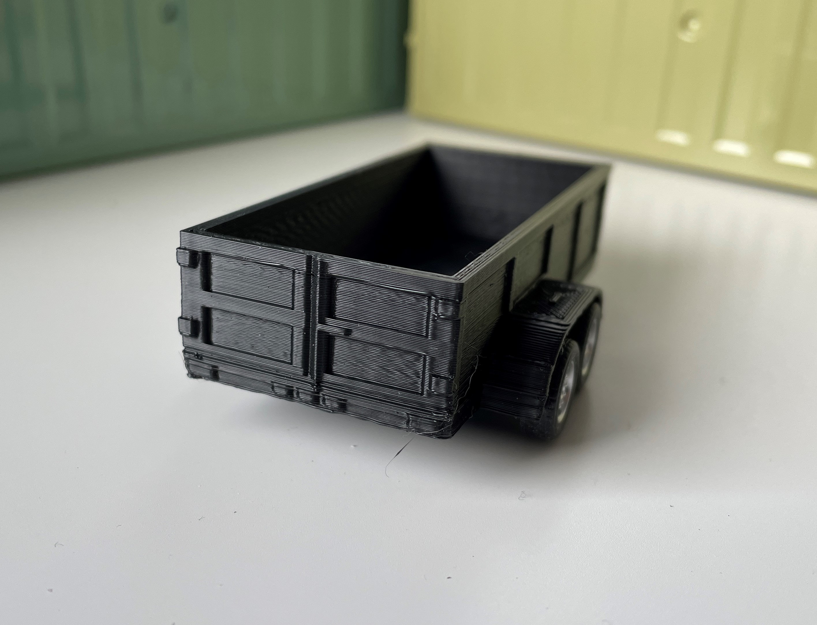 3D Printed Utility Trailer for 1/64 Diecast Vehicles, Greenlight, Hot ...
